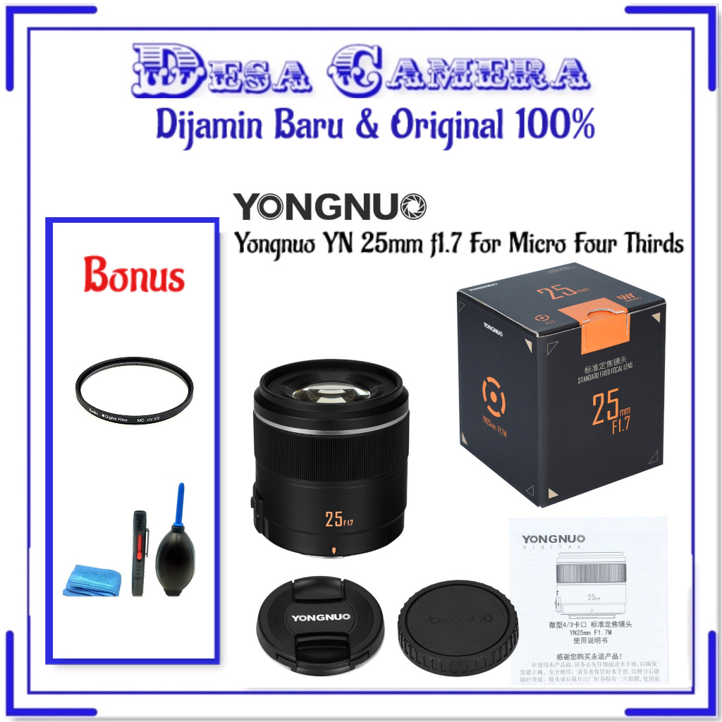 Jual Yongnuo YN 25mm f/1.7 For Micro Four Thirds (Panasonic & Olympus ...