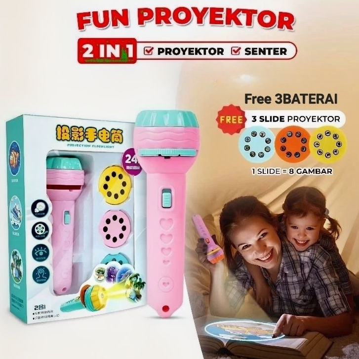 Jual Senter proyektor gambar free 3 piring / 1 piring terdapat 8 gambar ...