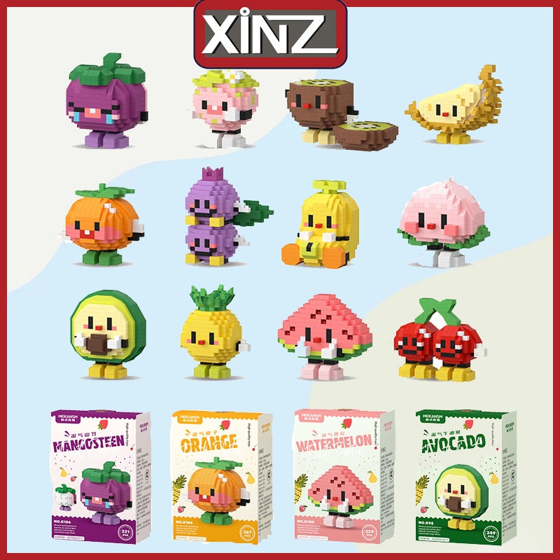 Jual XiNZ Mini Bricks Toys Fruit Buah Building Block Nano 3D Mainan ...