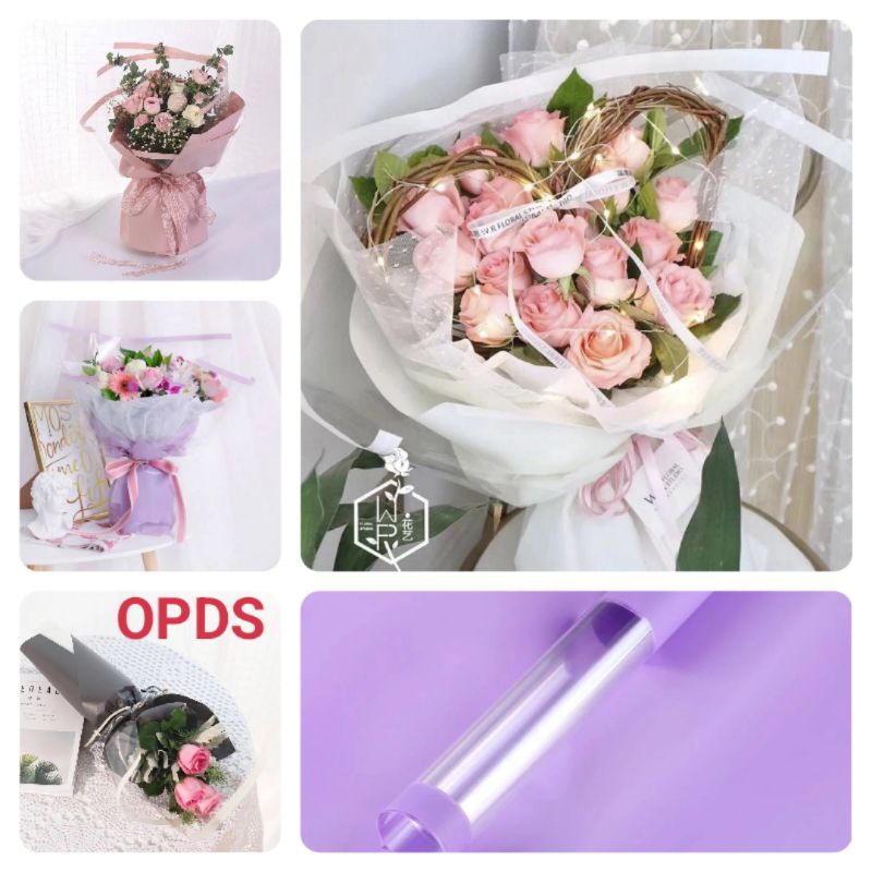 Jual 1 Lembar Kertas Buket Waterproof Translucent FREE PACKING ...