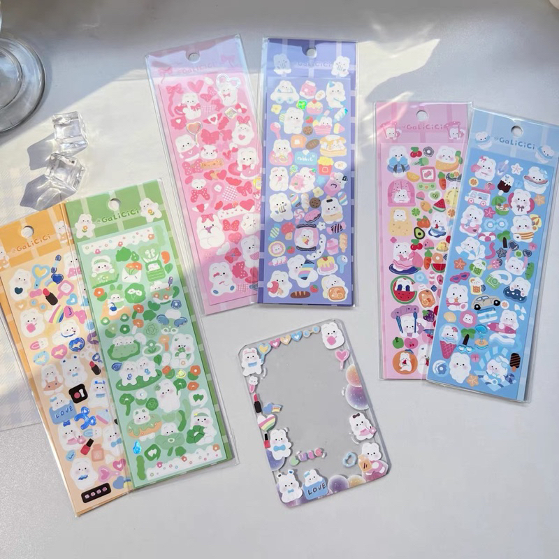 Jual sticker deco korean photocard high quality sticker lucu doff ...