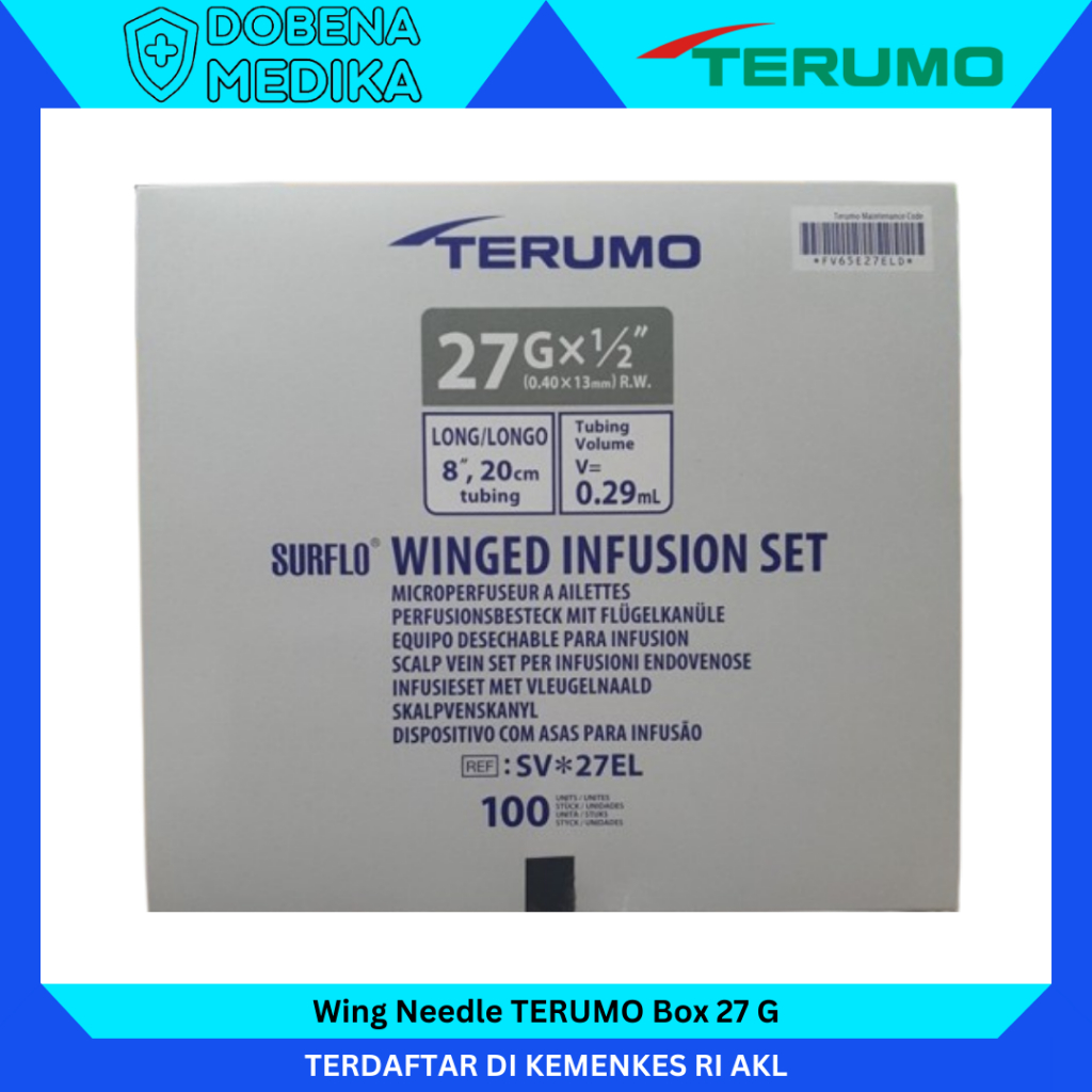 Jual Terumo Wing Needle Set 27 G isi 100 | Shopee Indonesia