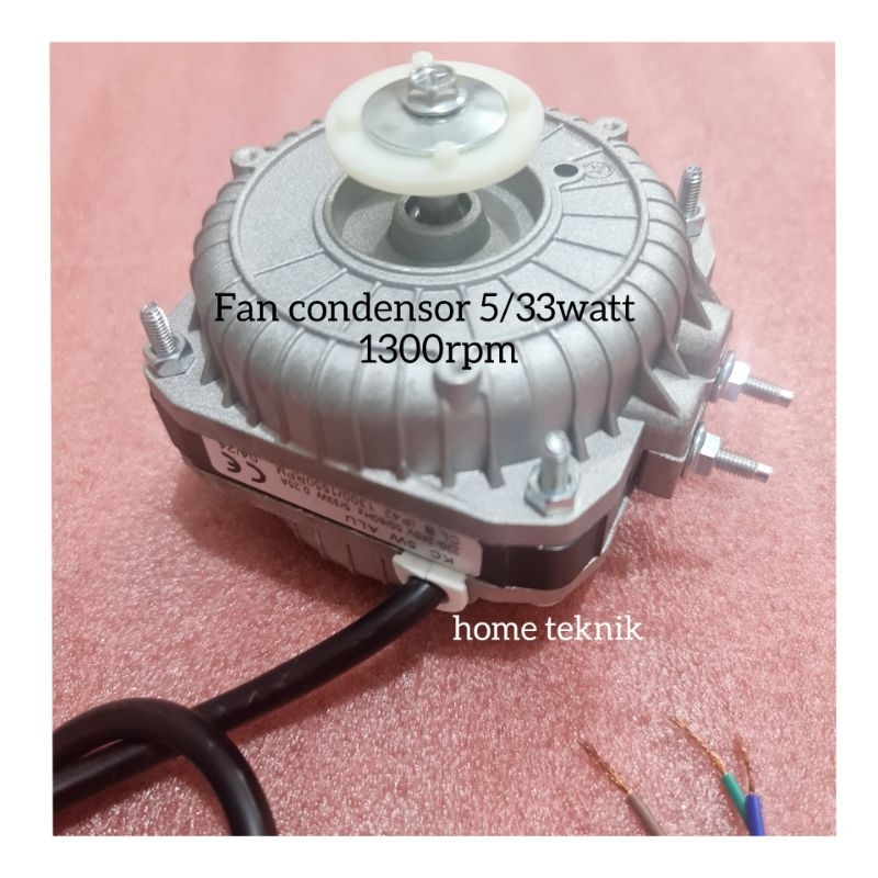 Jual Motor fan condensor kulkas frezer 5/33W 1300rpm baru | Shopee ...