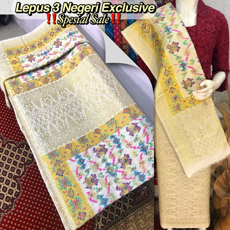 Jual SONGKET LEPUS 3 NEGERI LIMAR ANTIK SPESIAL SALE - ASLI TENUN TANGAN ILHAM SONGKET PALEMBANG ...