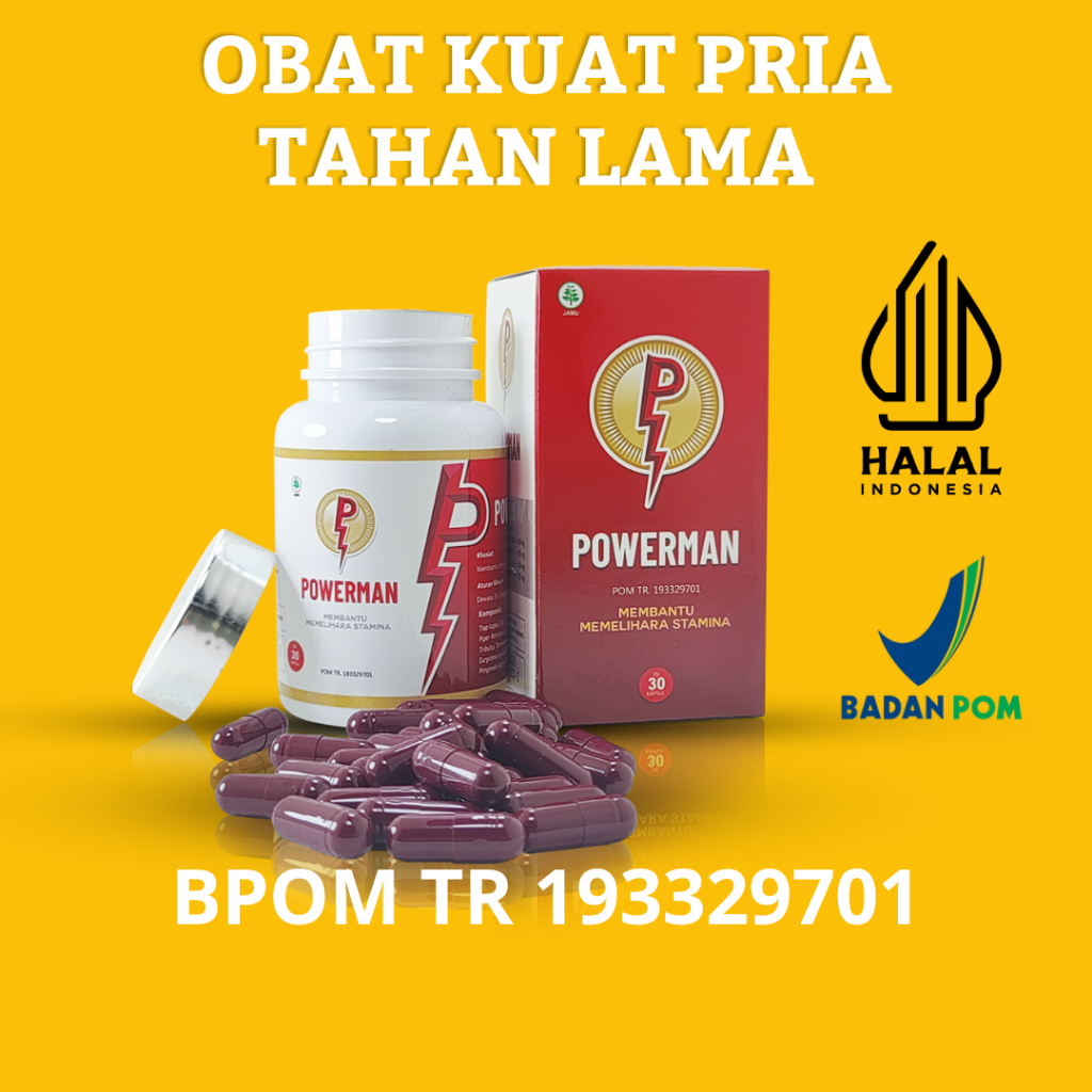 Jual Powerman Obat Kuat Pria Tahan Lama Original 100% Bpom | Shopee Indonesia
