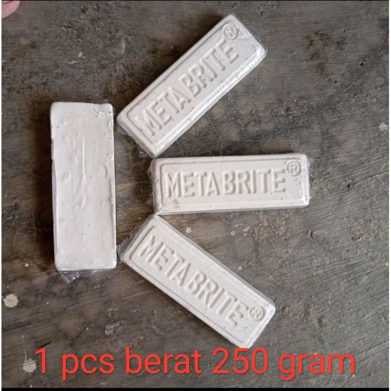 Jual Metabrite PUTIH 250 gram metal polish compound batu putih pemoles ...