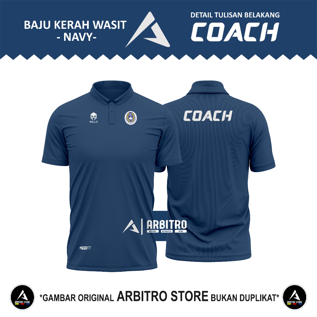 Jual BAJU KERAH REFEREE COACH MATCH COMMISIONER OFFICIAL - MILANO ...