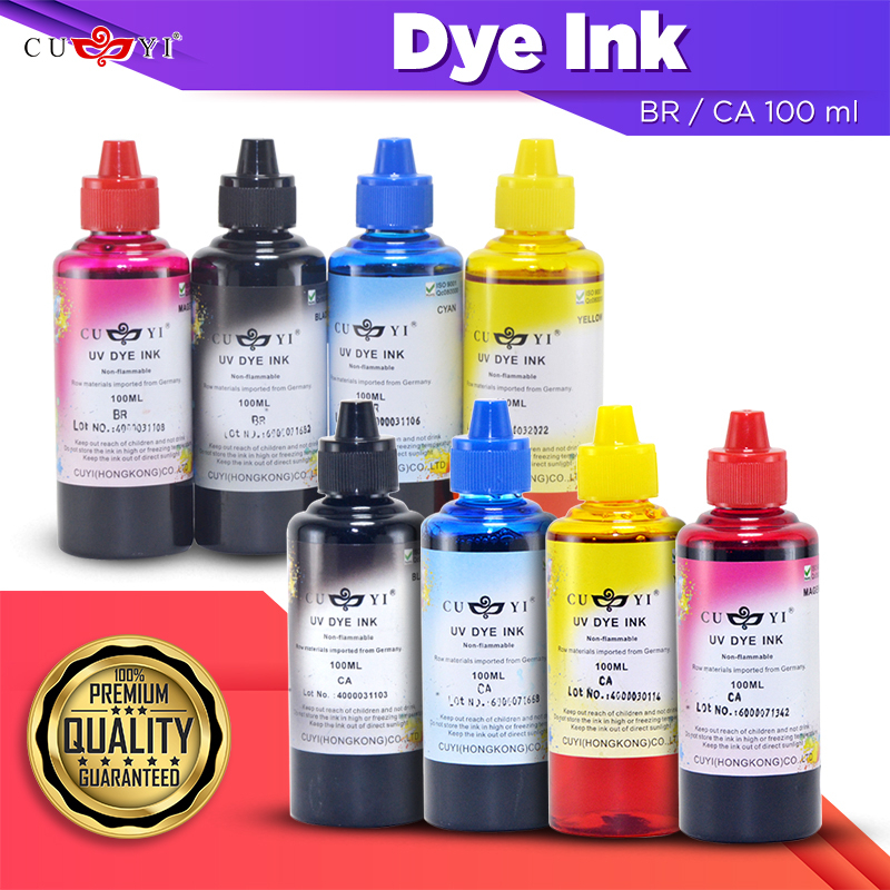 Jual Tinta Pewarna Berkelanjutan CUYI untuk Printer Inkjet Epson 100ml ...