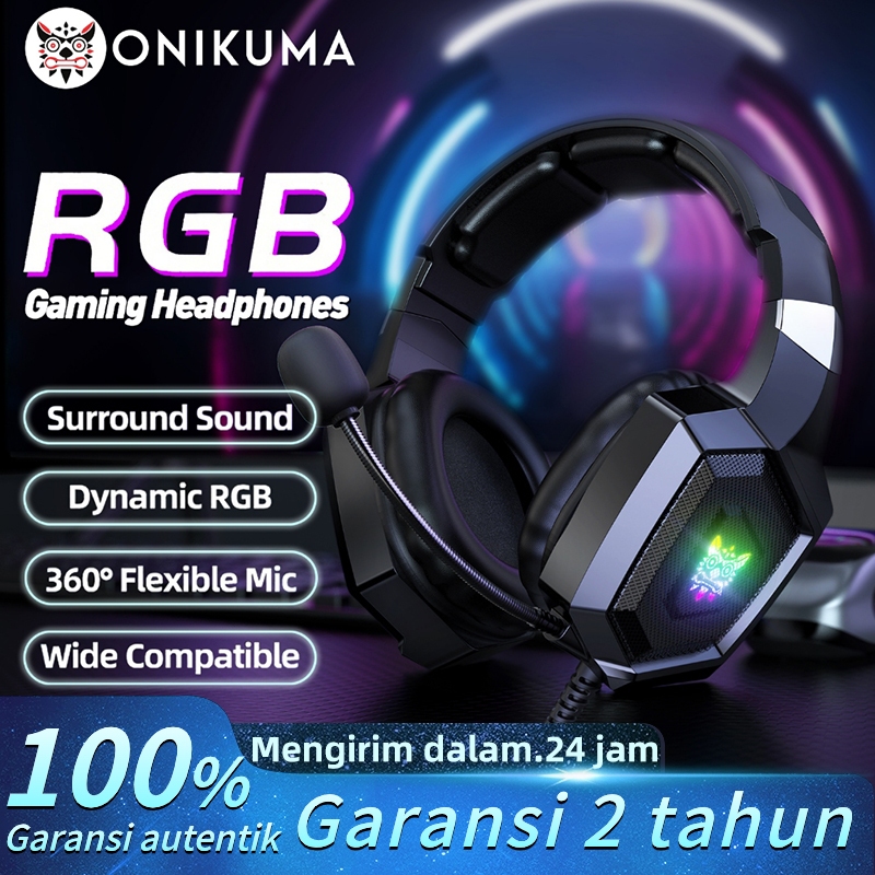 Jual Onikuma K8 Noise Cancelling Headphone Gaming Super Bass Headset Gamedengan Mikrofon ...