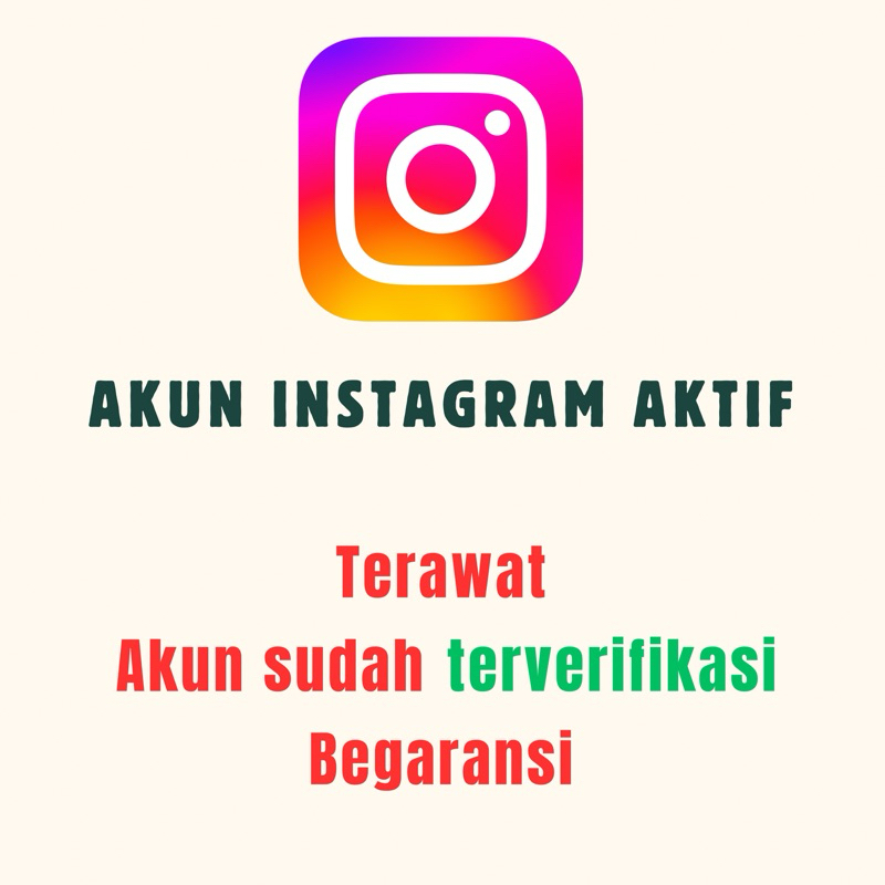 Jual AKUN IG FRESH SIAP PAKAI | Shopee Indonesia