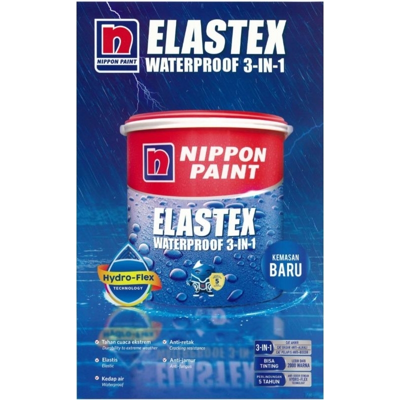 Jual Nippon Paint ELASTEX (1KG) Cat pelapis anti bocor | Shopee Indonesia