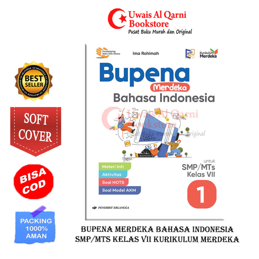 Jual BUPENA MERDEKA BAHASA INDONESIA SMP/MTS KELAS 7 8 9 KURIKULUM MERDEKA - ERLANGGA | Shopee ...