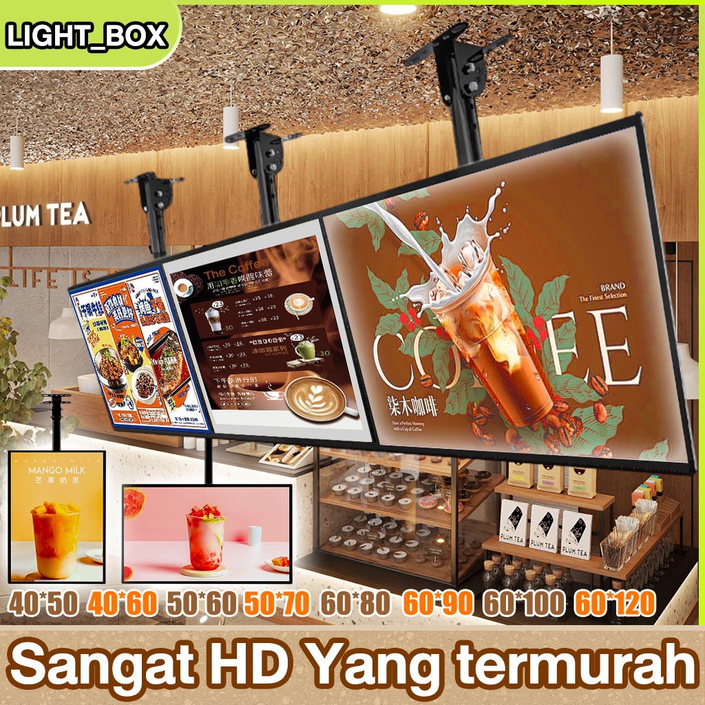 Jual LED Cafe Menu Board led menu Free stand /display lampu etalase konter led menu display led ...