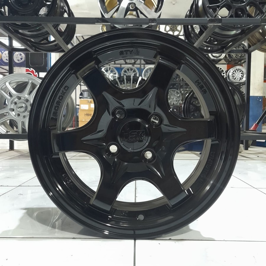Jual Gratis Ongkir Velg R14 HSR STY For Brio Satya Agya Calya Vios | Shopee Indonesia