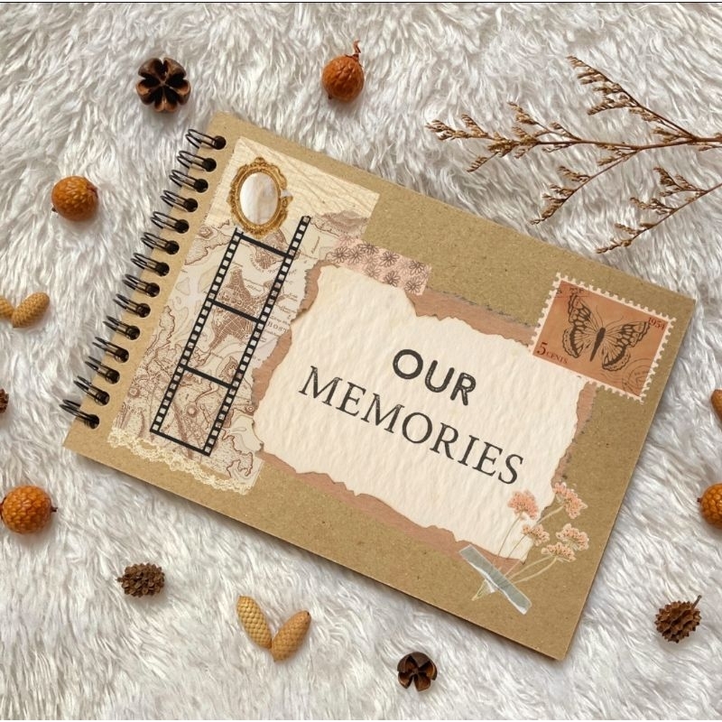 Jual Scrapbook uk. A5 | Album Polos vintage / aesthetic kado ...