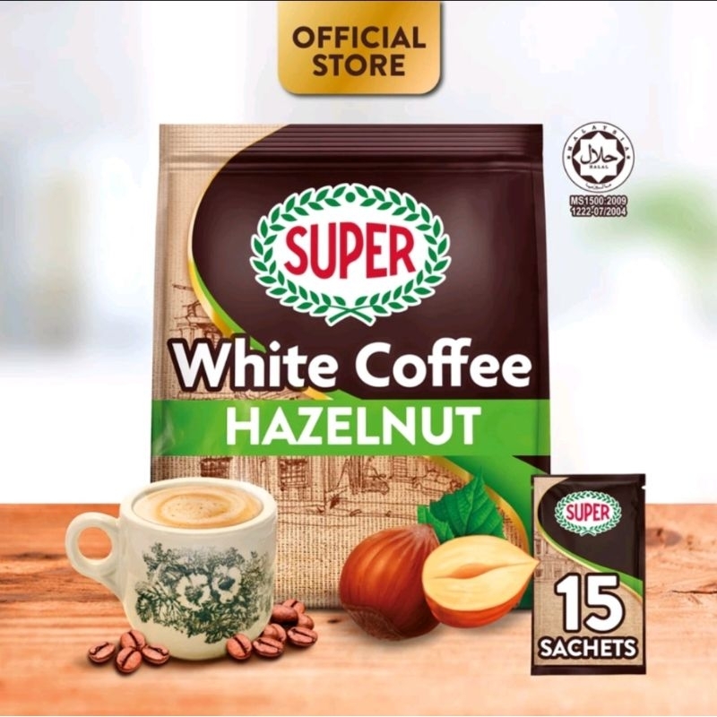 Jual Super White coffee and creamer brown sugar hazelnut classic ...