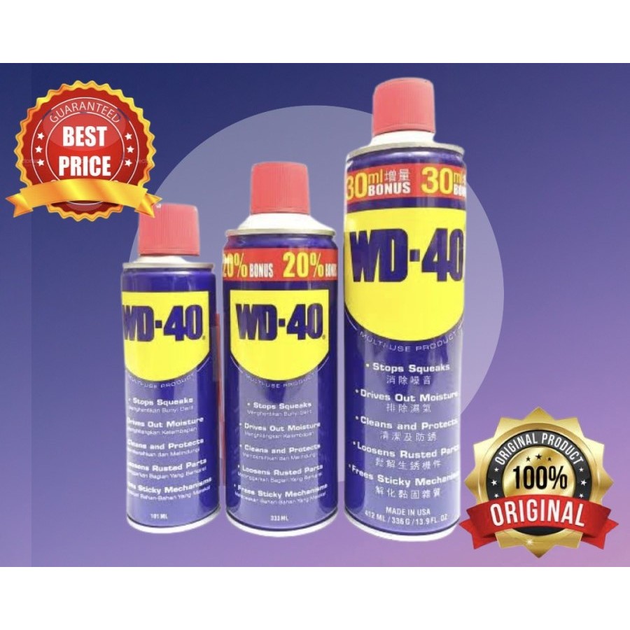 Jual WD 40 Penetrating Oil Pelumas Anti Karat WD40 191 ML 333 ML | Shopee Indonesia
