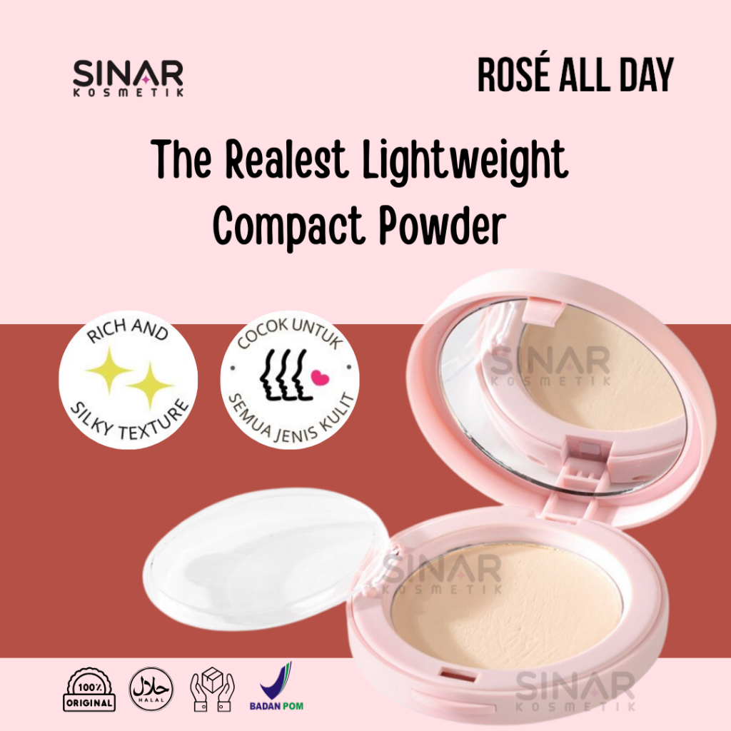 Jual Rosé All Day The Realest Lightweight Compact Powder | Shopee Indonesia