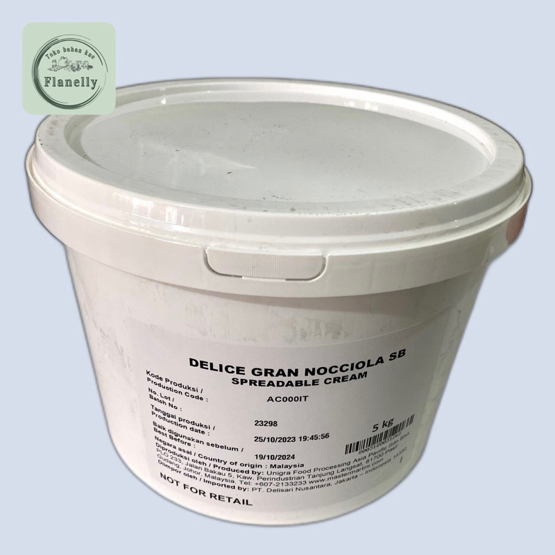 Jual DELICE GRAN NOCCIOLA SPREADABLE CREAM selai coklat hazelnut ...