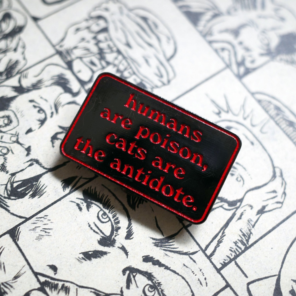 Jual Humans Are Poison Enamel Pin | Shopee Indonesia