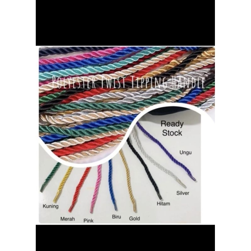 Jual Tali Polyester 5mm panjang 45 cm | Shopee Indonesia