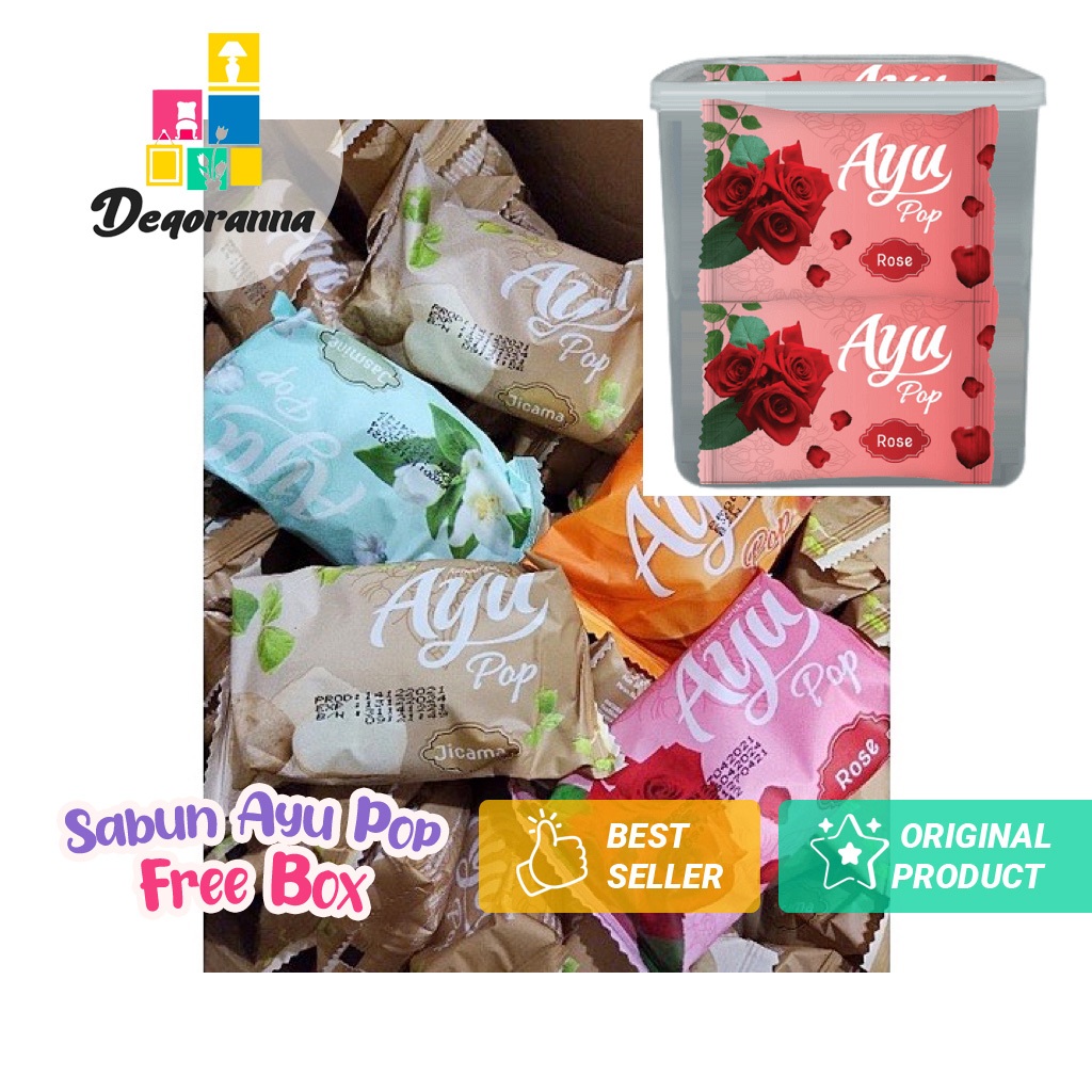 Jual Ayu Pop Sabun Mandi Batang Ayu Pop Free Box (10pcs) | Shopee Indonesia