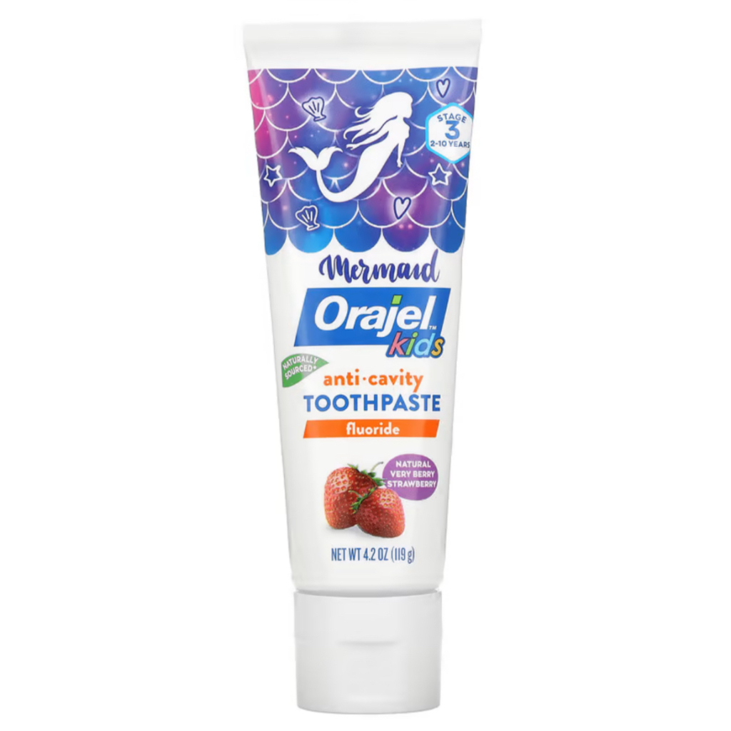 Jual Orajel Kids Mermaid Anticavity Fluoride Toothpaste 2-10 Years ...