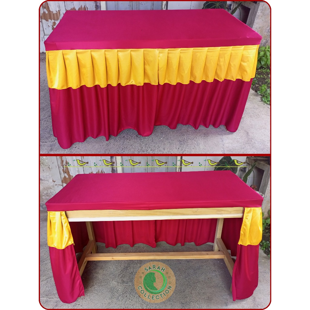 Jual Cover Meja Guru 3 Sisi Susun / Taplak Meja Guru | Shopee Indonesia