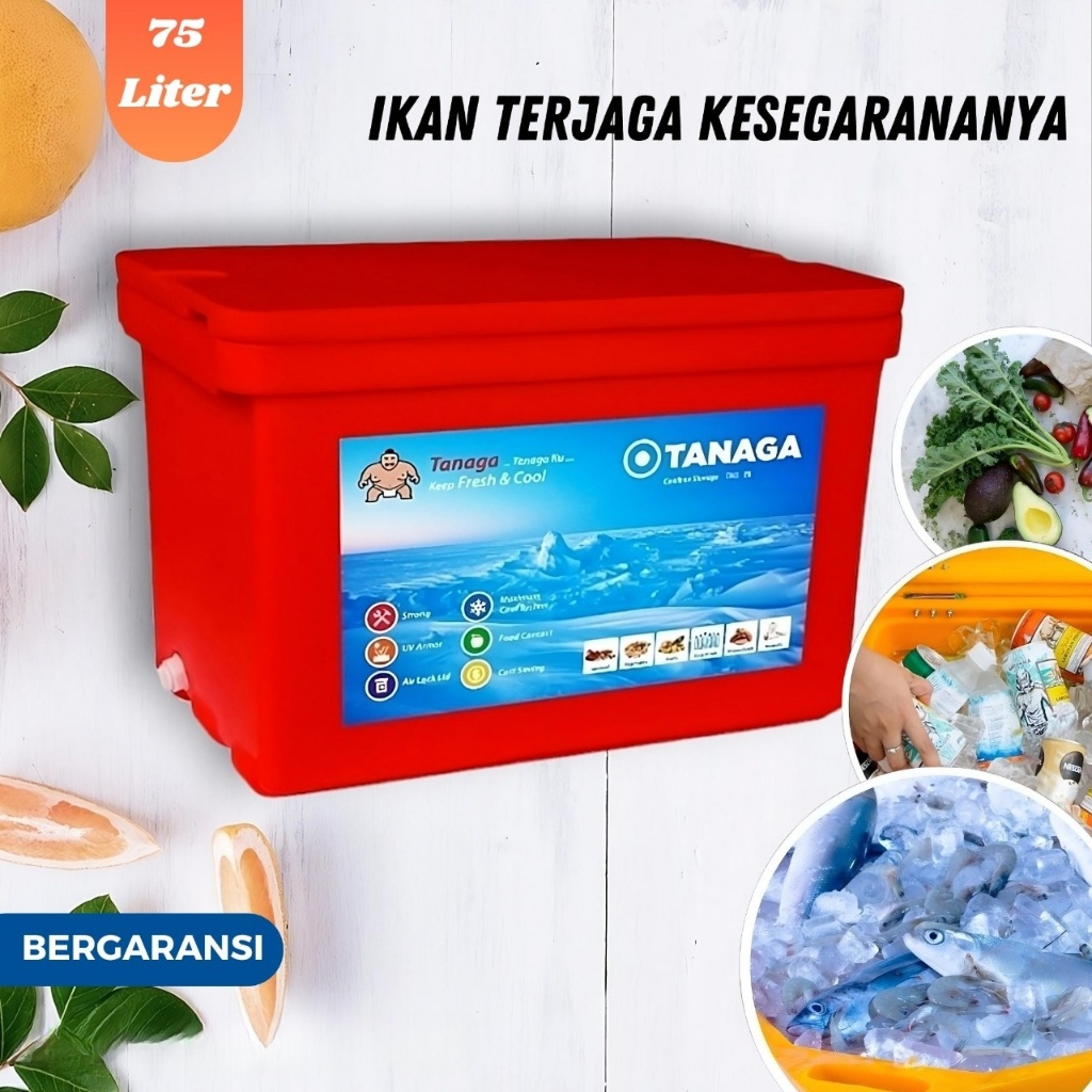 Jual Cooler Box Tanaga 75 Liter Termos Es Kotak Tempat Es Batu Daging ...