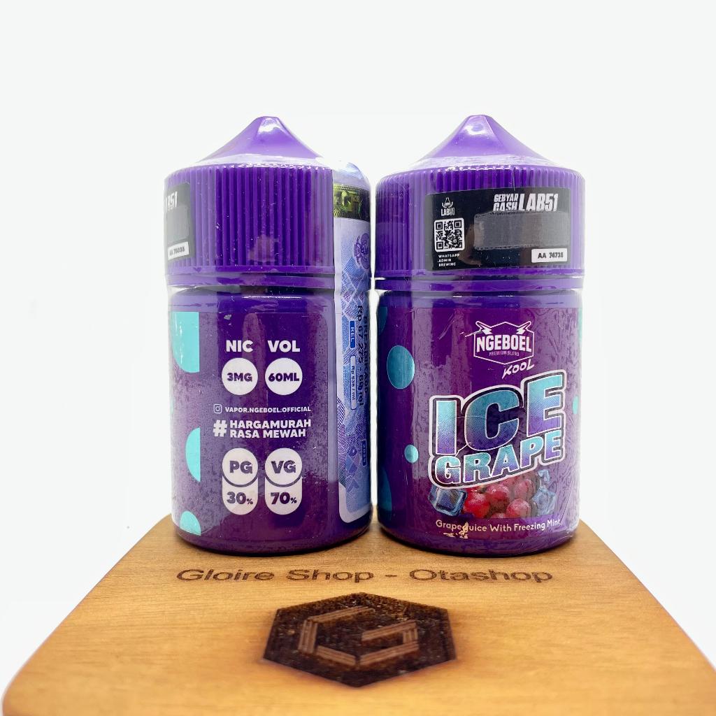Jual NGEBOEL KOOL ICE GRAPE 60ML 3MG LIQUID vape pita cukai anggur ...