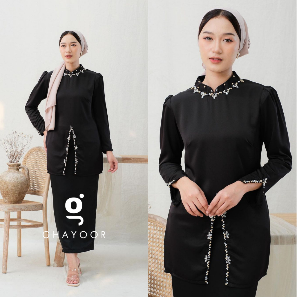 Jual Oneset Eliza Baju Kurung Melayu Dress Pesta Setelan Wanita Baju Kondangan Kekinian Full ...