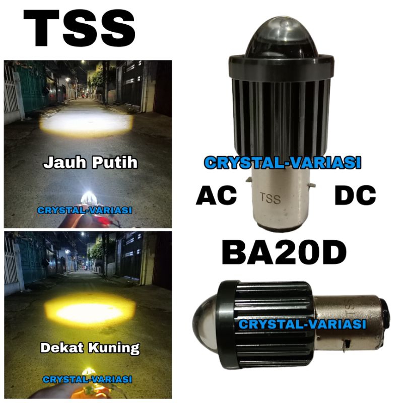 Jual Lampu Utama Led BA20D AC DC Motor Suzuki Thunder Vespa/Lampu Depan ...