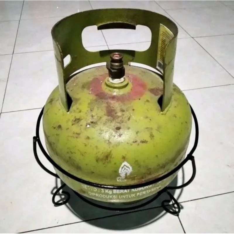Jual Tempat tabung gas Tatakan tabung gas Rak tabung gas 3kg | Shopee ...