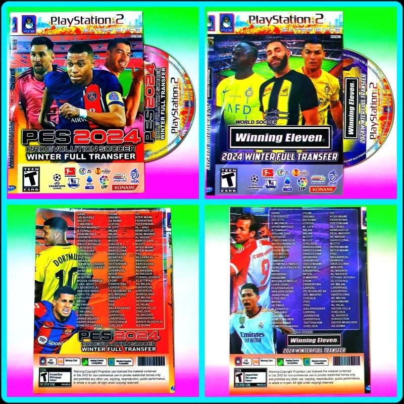 Jual KASET PLAYSTATION2 PES 2024 PRO EVOLUTION SOCCER FULL UPDATE ...