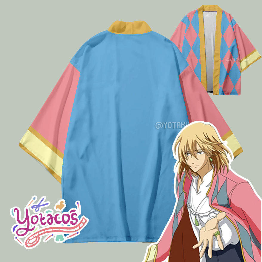Jual Haori Cardigan Anime Ghibli Howl's Moving Castle Howl Cape Kostum ...