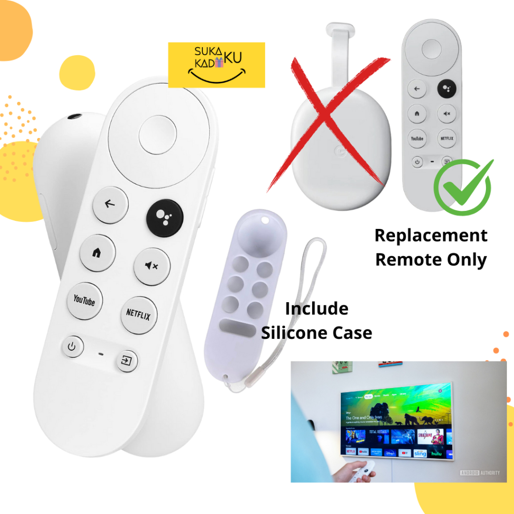 Jual OEM Google Chromecast Remote TV Controller Replacement free Case ...