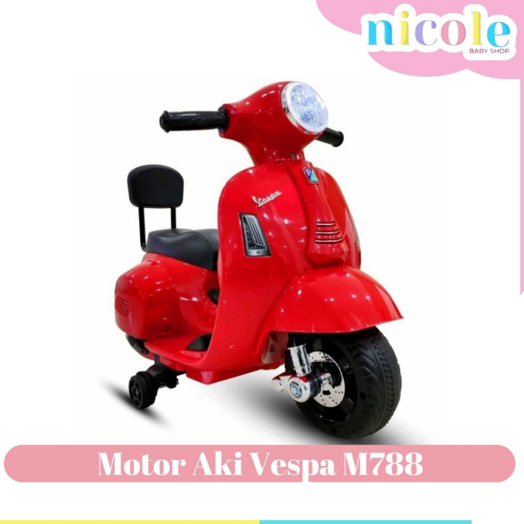 Jual Motor Vespa Licensed M788 / Motor Aki Anak / Motor Mainan Anak ...