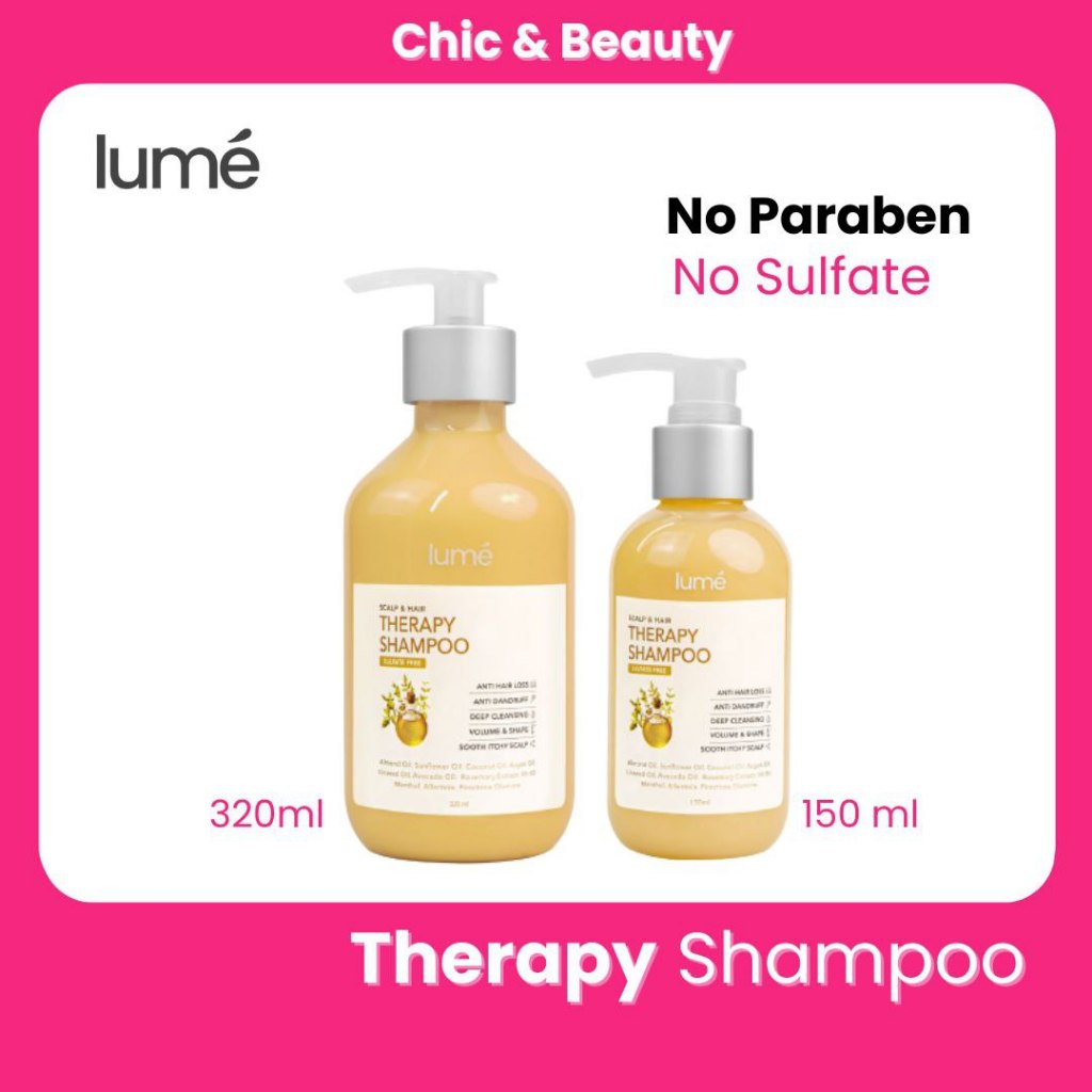 Jual Lume Scalp & Hair Therapy Shampoo 320ml 150ml Shampo Lumecolors ...