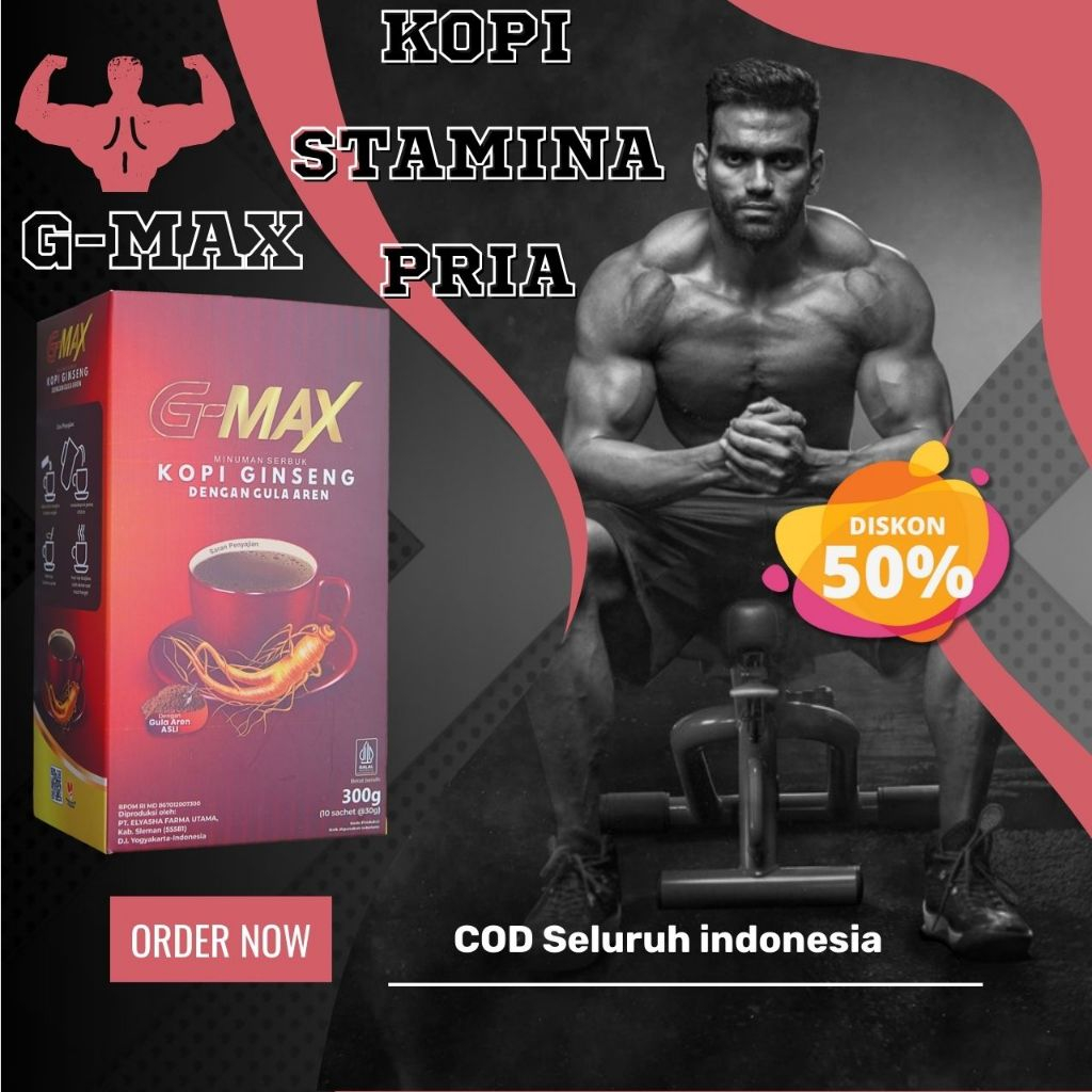 Jual Kopi G-MAX Kopi Kuat Pria Tahan Lama Solusi Penambah Stamina Pria Dewasa BPOM Isi 10 Sachet ...