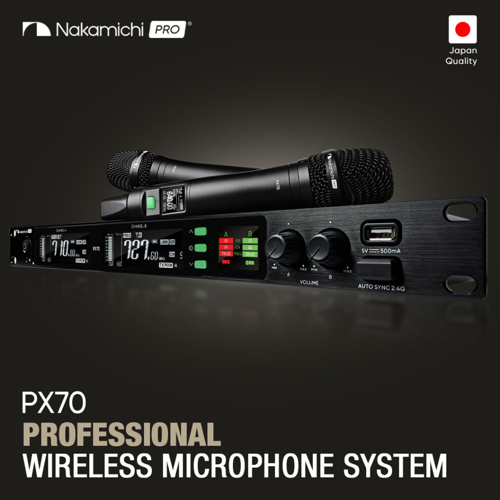 Jual Wireless Microphone Nakamichi Professional PX70 | Shopee Indonesia