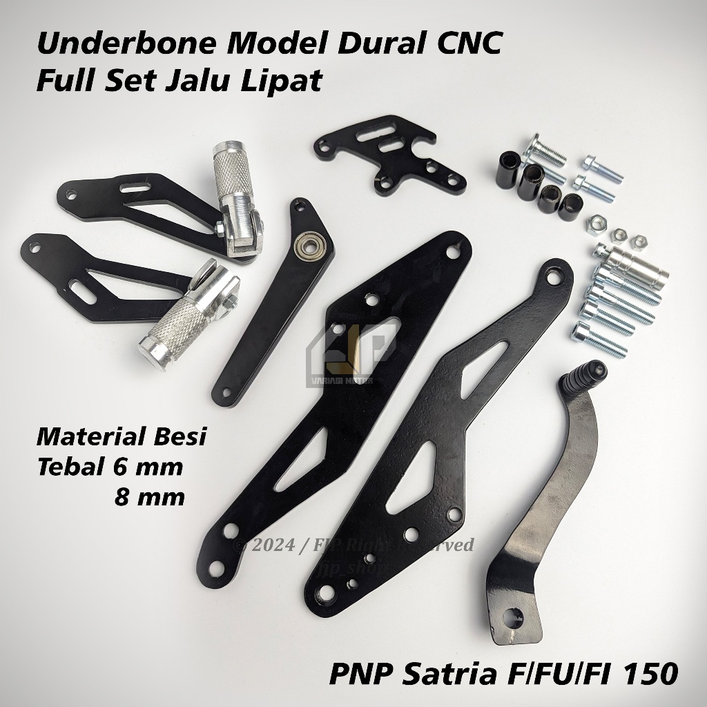 Jual Satu Set Murah Footstep Underbon F Cutting CNC v2 / V3 Satria Fu / Fi 150 Karbu dan Injeksi ...