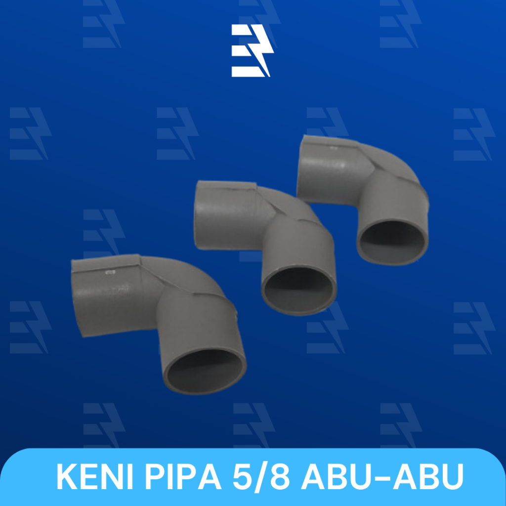 Jual ELBOW / KNEE / KNIE / KENI / L PIPA LISTRIK PVC 5/8 ABU-ABU ...