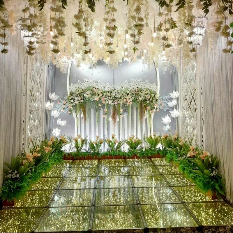 Jual Lantai Kaca LED Akrilik Mewah – Panggung Pelaminan Wedding / Event ...