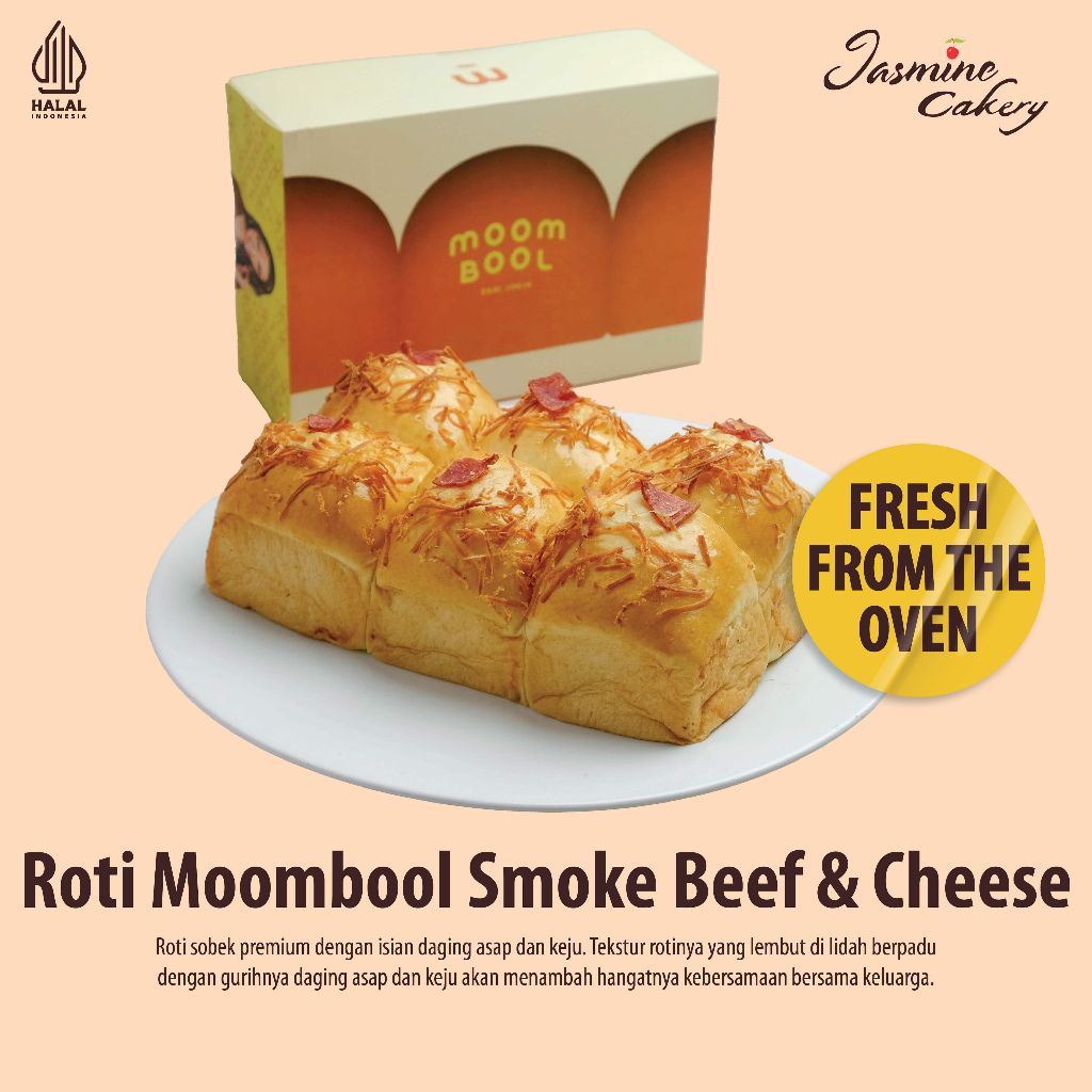 Jual Roti Moombool Smoke Beef & Cheese Isi 6 Pcs | Shopee Indonesia