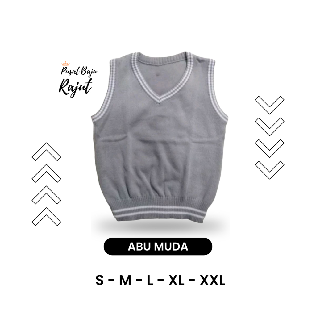 Jual Rompi Rajut Seragam Sekolah Anak Paud TK SD Vest List Knit Strip ...