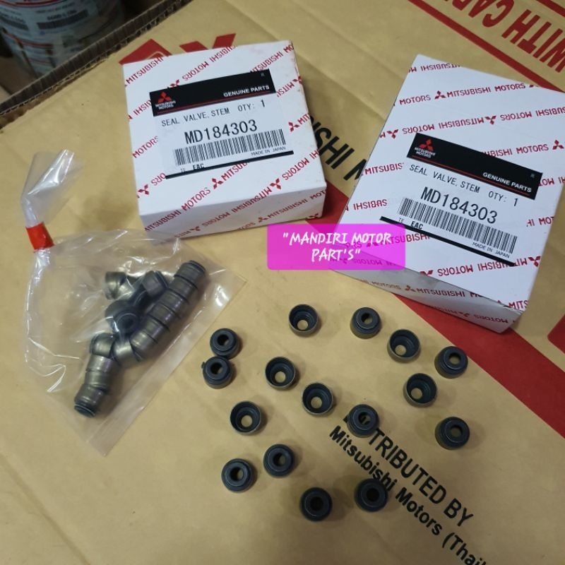 Jual OIL SEAL VALVE/SEAL KLEP TRITON 2,5CC/PAJERO SPORT 2,5CC MD184303 ...