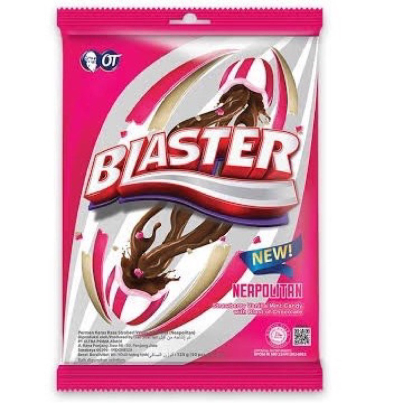 Jual Permen Blaster Neopolitan Pink 125gram isi 50pcs | Shopee Indonesia