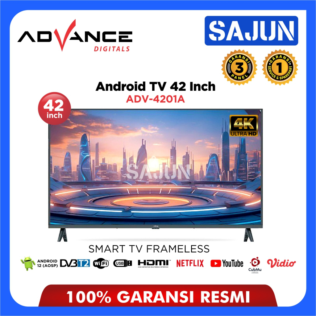 Jual Advance Android TV LED 42 Inch ADV-4201A Smart TV Digital ...