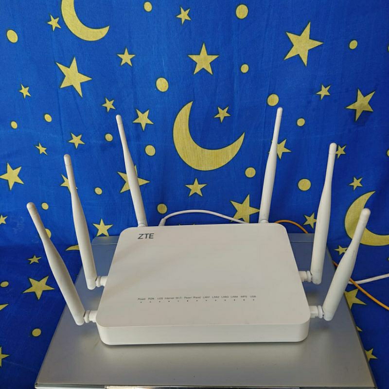 Jual ZTE F670 PREMIUM ROUTER GPON ONT ZXHN WIFI DUAL-BAND ANTENA 6 ...