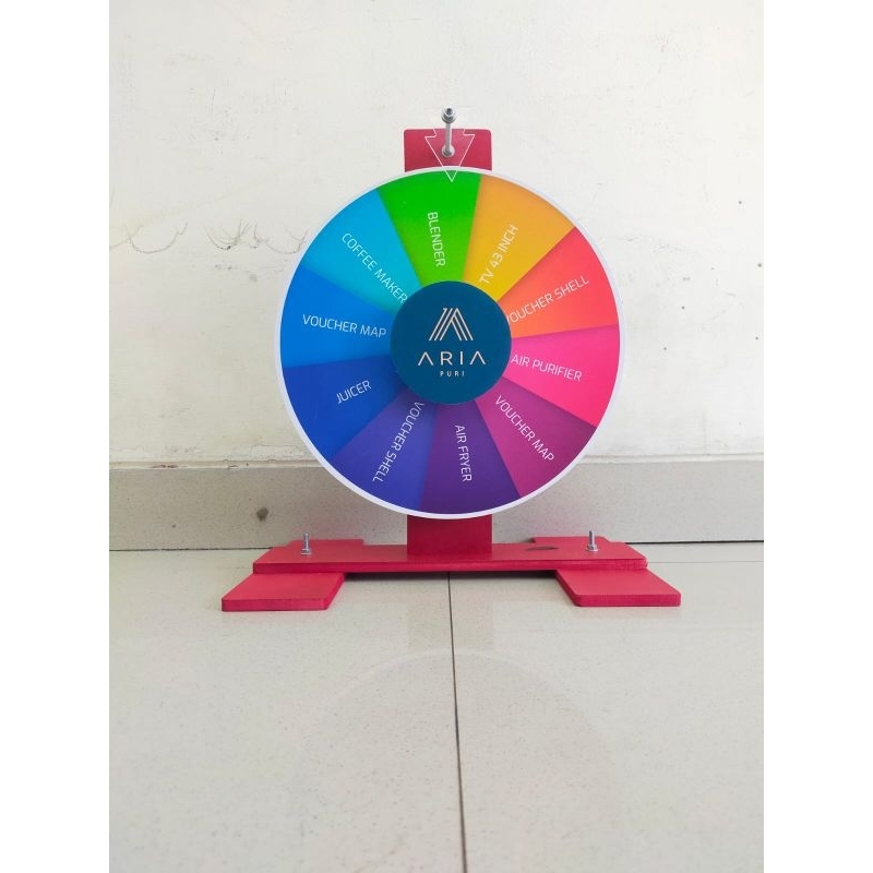 Jual WHEEL OF FORTUNE MEJA 30cm x 45cm - SPINNING WHEEL / ROULETTE MEJA ...